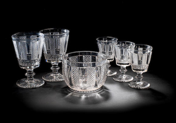 Bonhams An Impressive Suite Of Cut Glassware Probably Irish Circa