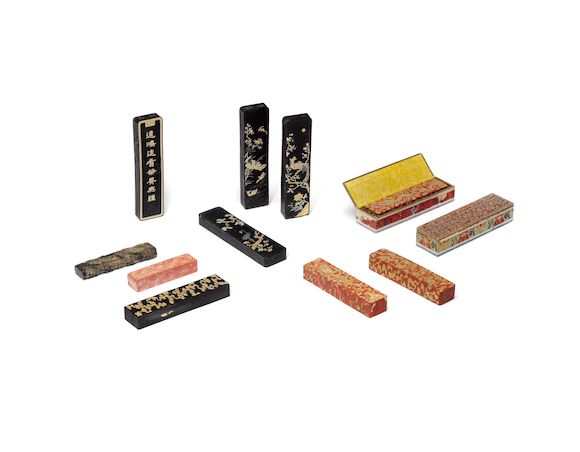 Bonhams : A group of ink cakes (15)
