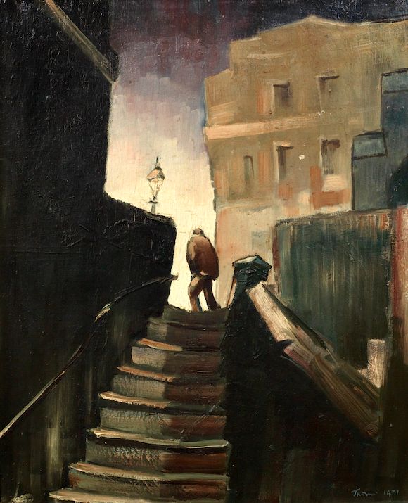 Bonhams : William Ralph Turner (British, 1920-2013) The steps, Stockport
