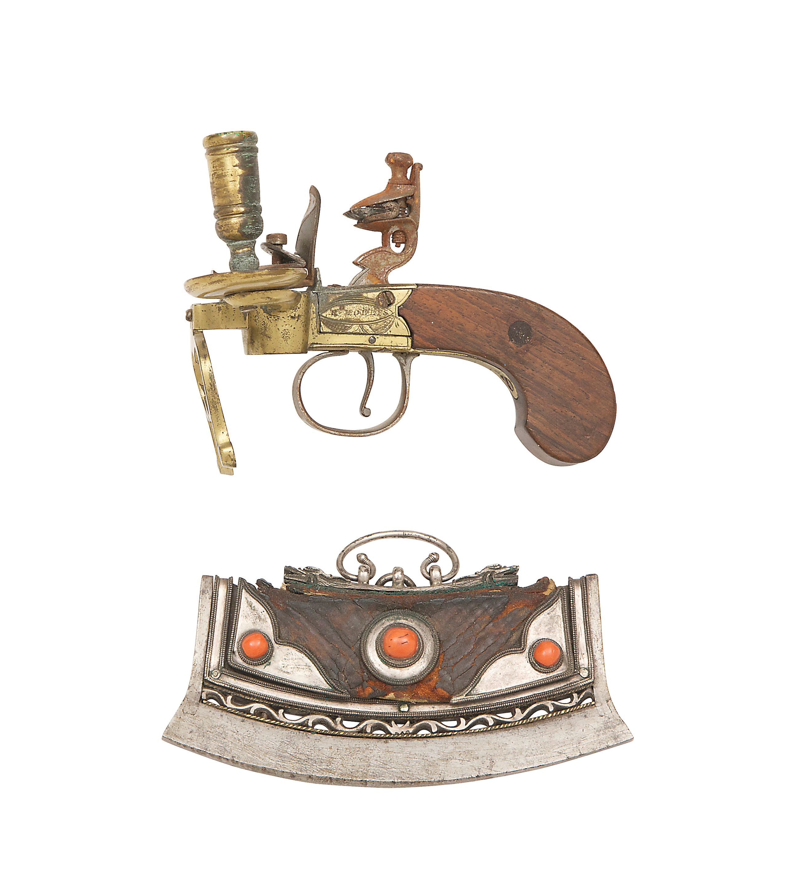 Bonhams : A Flintlock Box-Lock Tinderlighter, And A Sino-Tibetan Fire-Steel