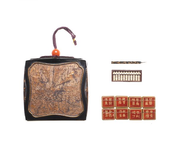 Bonhams : Two unusually large and rare sagemono Edo period (1615-1868 ...
