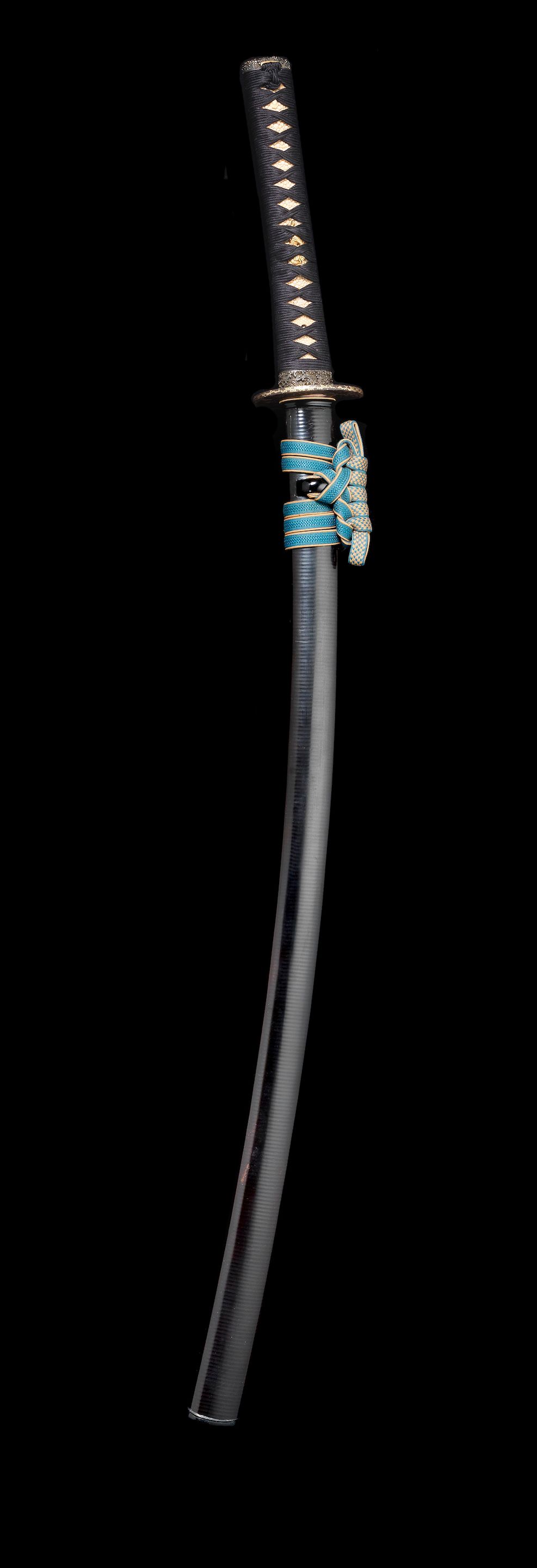 Bonhams : A well-mounted daisho (pair of swords) with Omori koshira-e ...