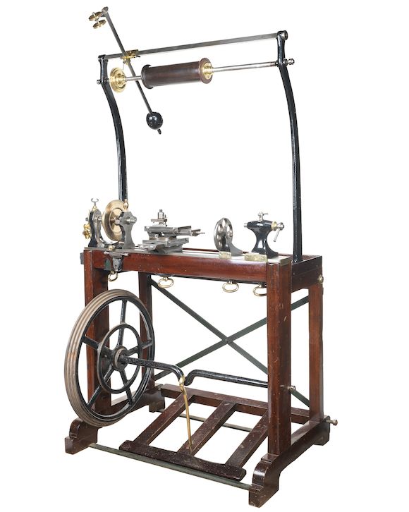 Bonhams : A rare John Bower ornamental turning lathe, circa 1840,