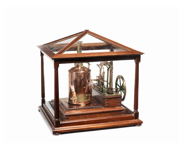 Bonhams : An attractive model live-steam single cylinder vertical steam ...