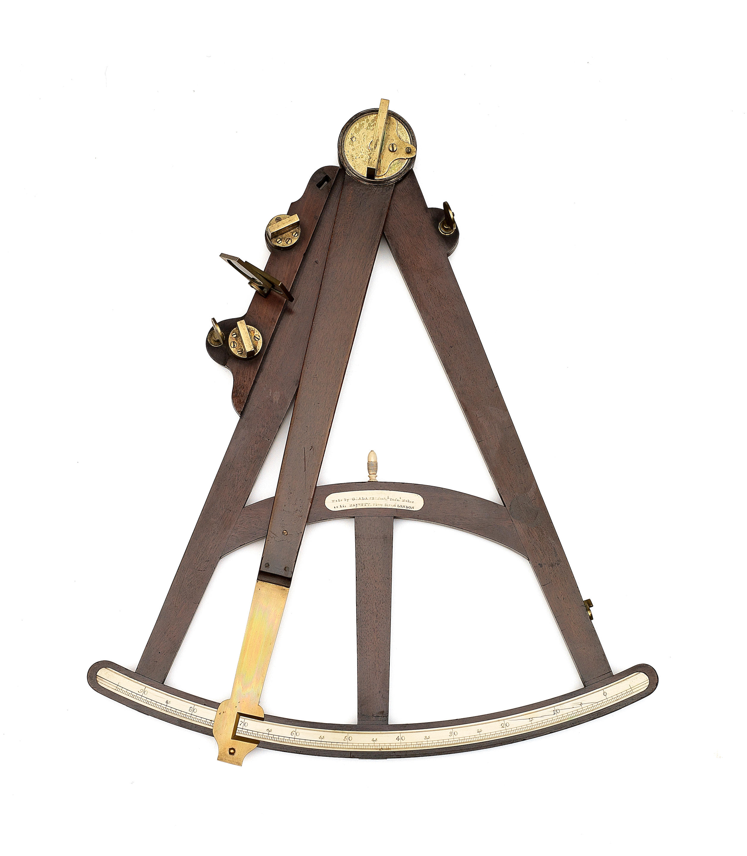 Bonhams A Large George Adams Senior Octant English Circa 1770