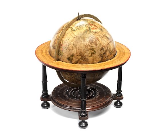 Bonhams : A 12 inch George and Leon Valk celestial globe on stand ...