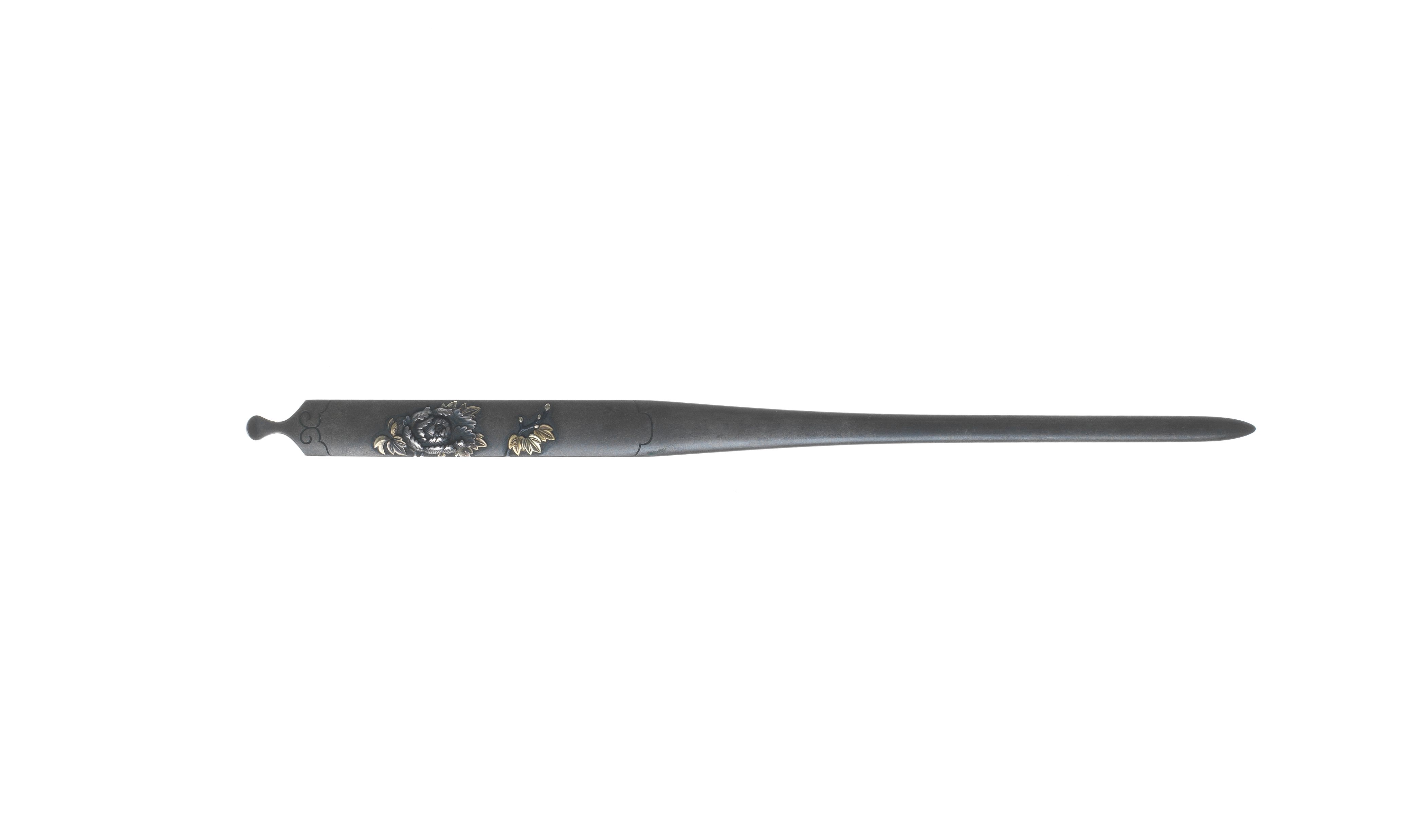 Bonhams : A shibuichi kogai By Nakajima Sadataka, Edo period (1615-1868 ...