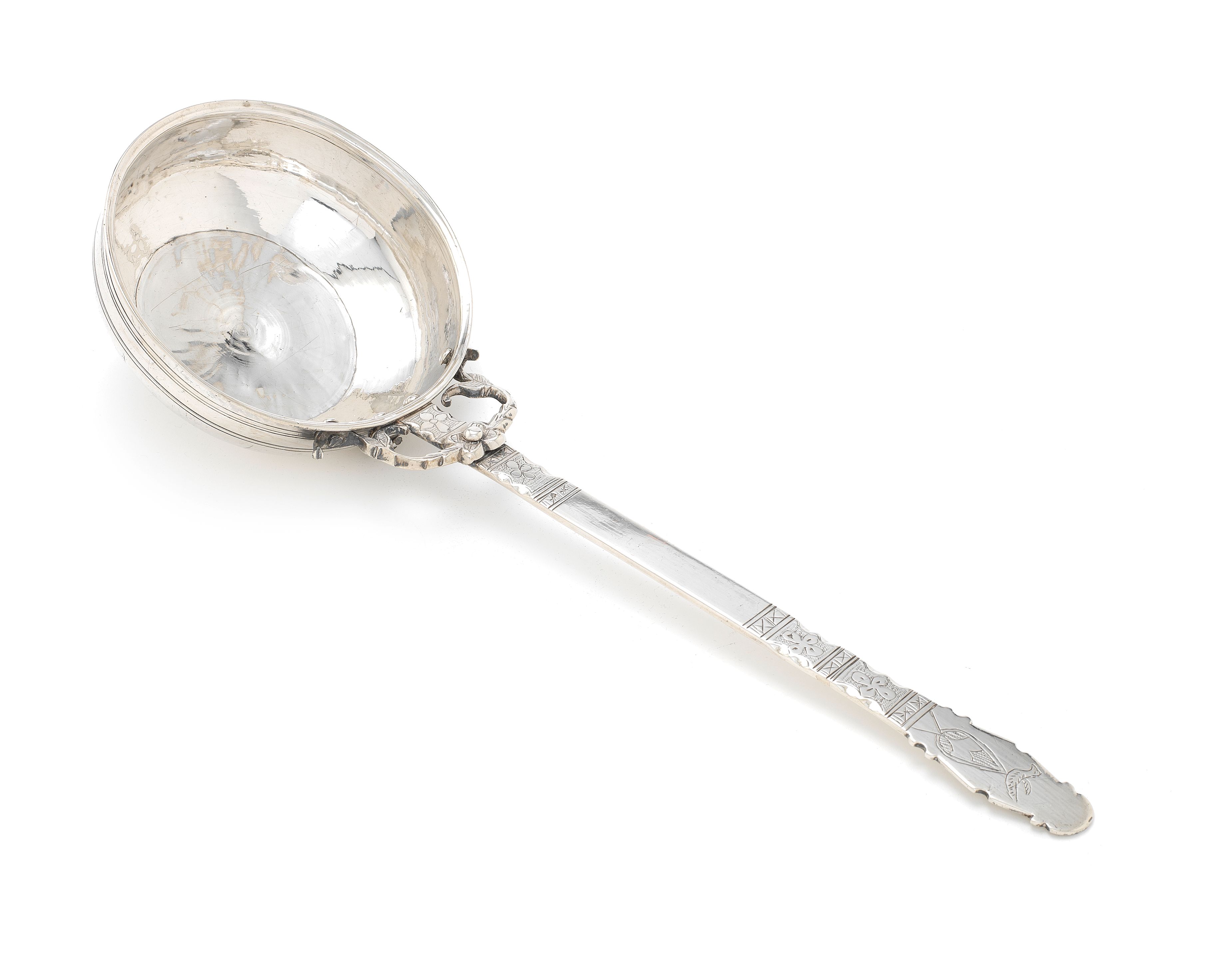 Bonhams : A Southern Russian silver ladle with unidentified marks, mid ...