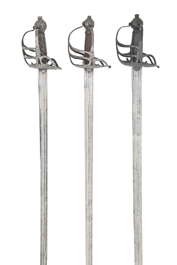 Bonhams : An English 'Mortuary' Hilted Backsword