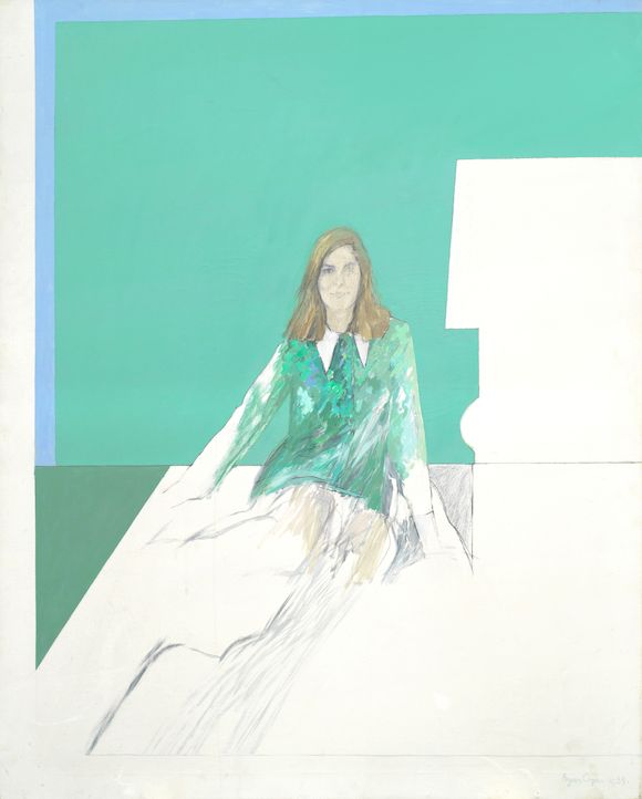 Bonhams : Bryan Organ (British, born 1935) Portrait of Lady Gilbert as ...