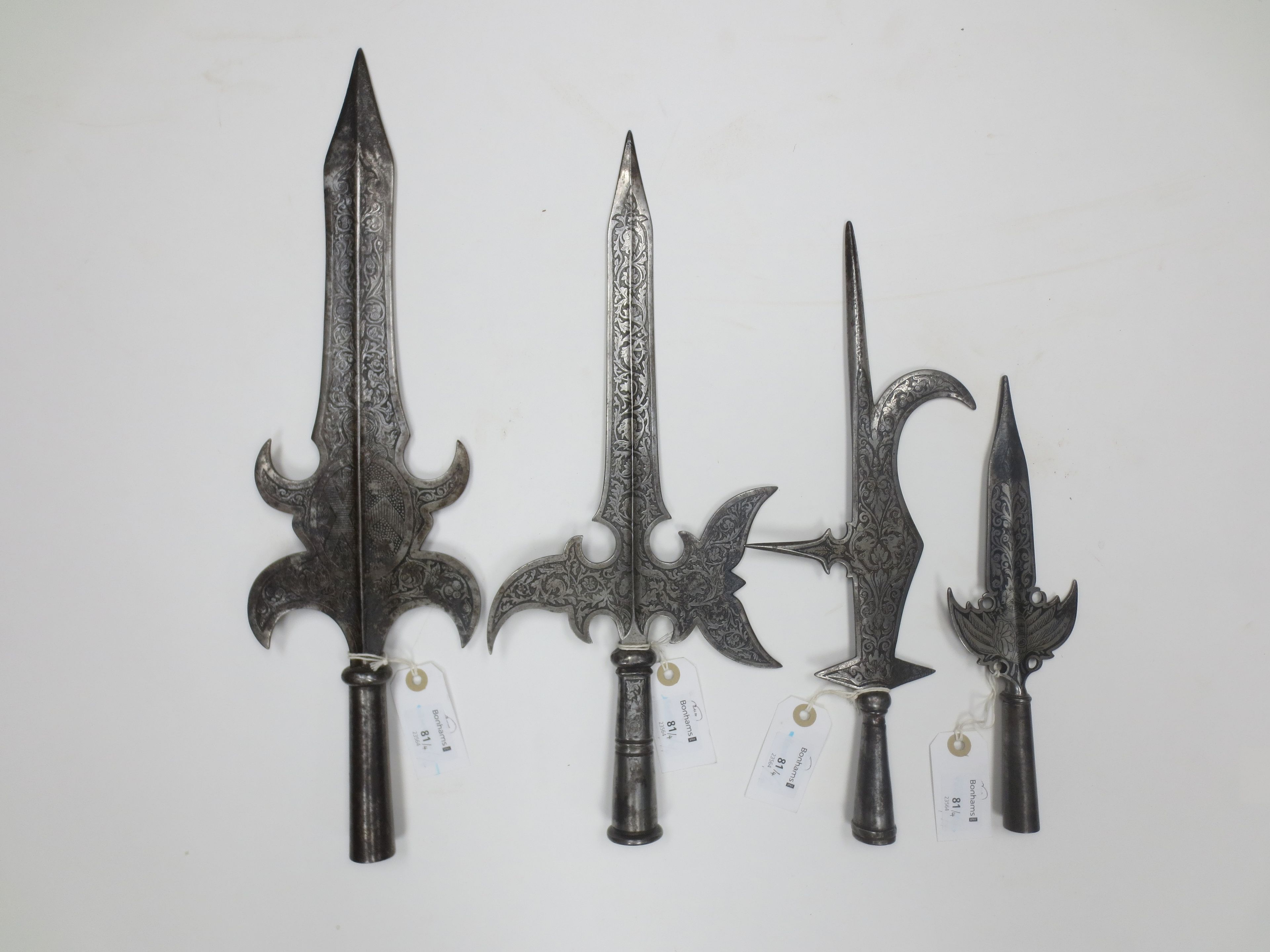 Bonhams : Four Decorative Polearms In 16th/17th Century Style