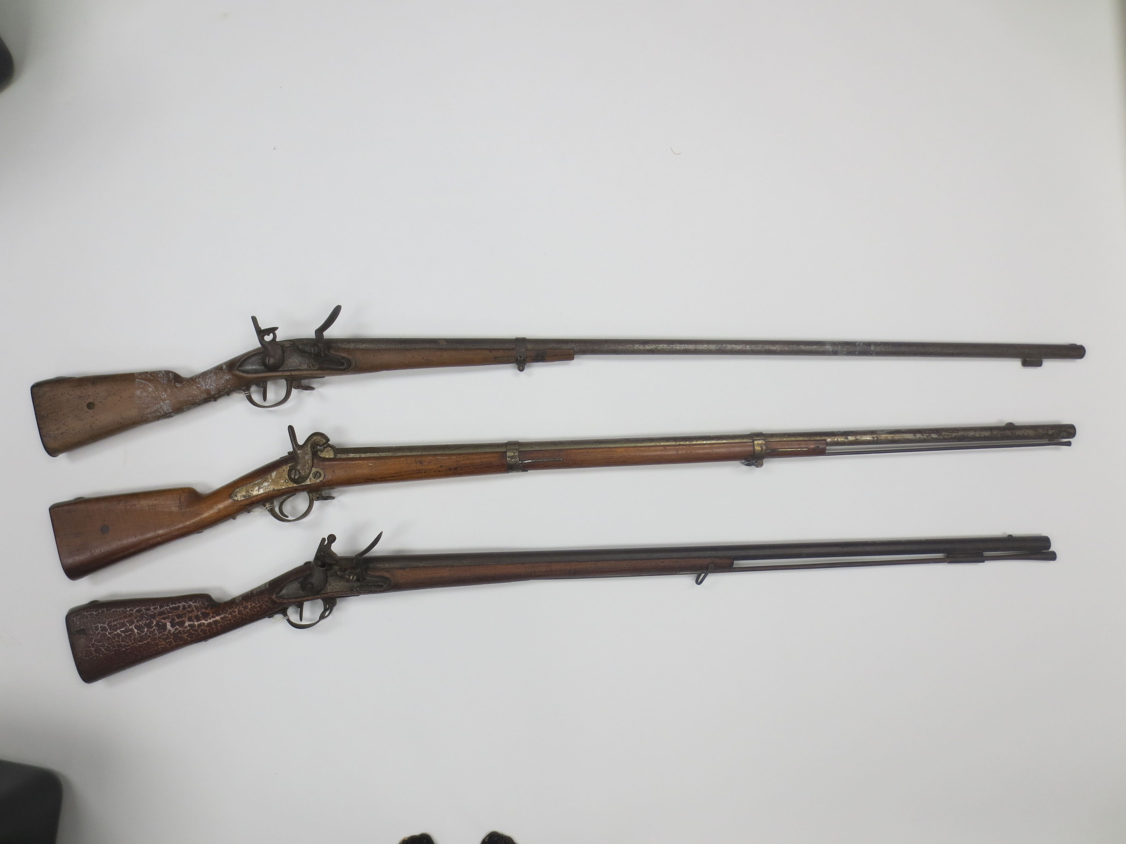 Bonhams : Two French Flintlock military muskets, and a French 1856 ...