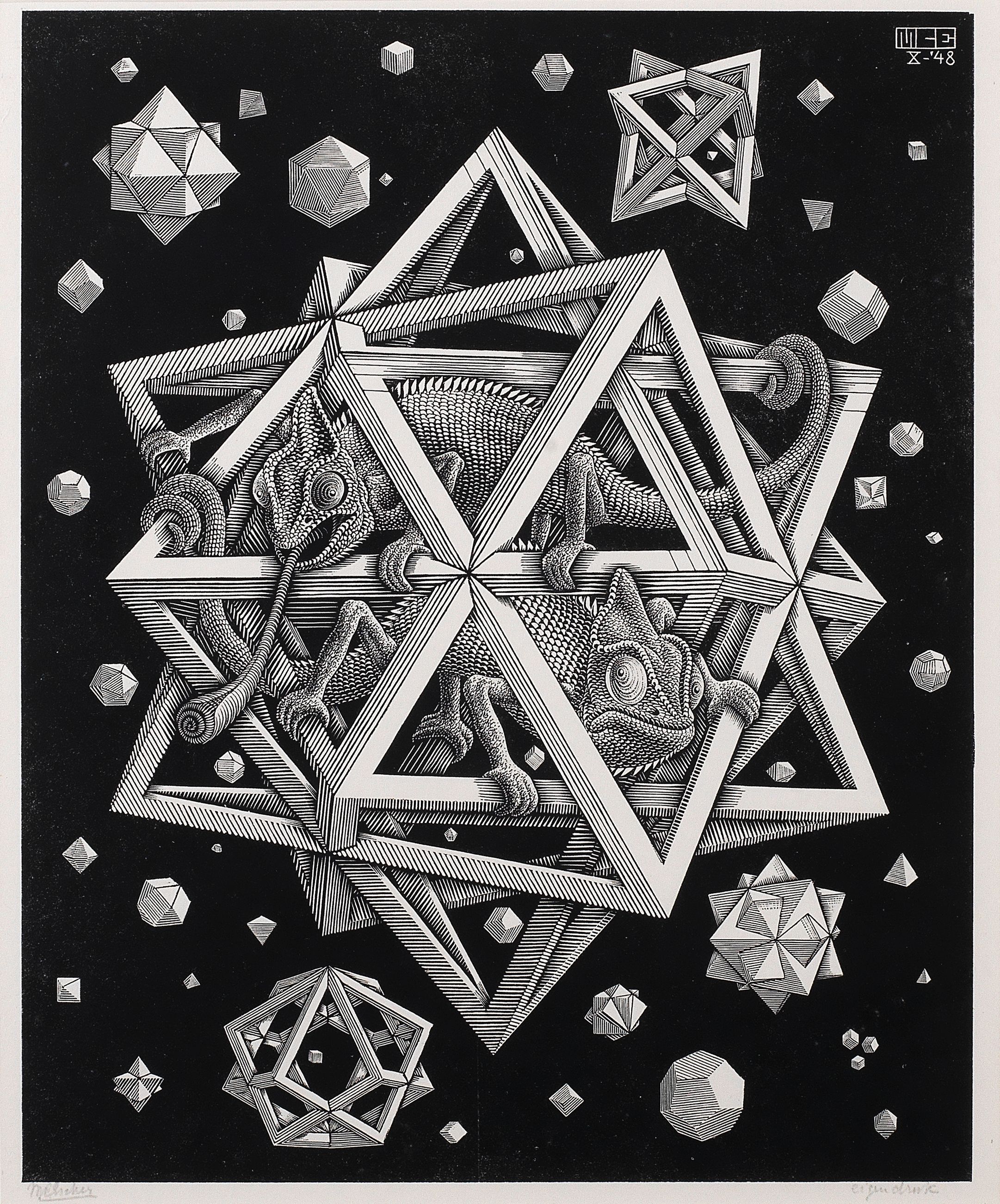 Bonhams : Maurits Cornelis Escher (Dutch, 1898-1972) Stars (Sterne ...