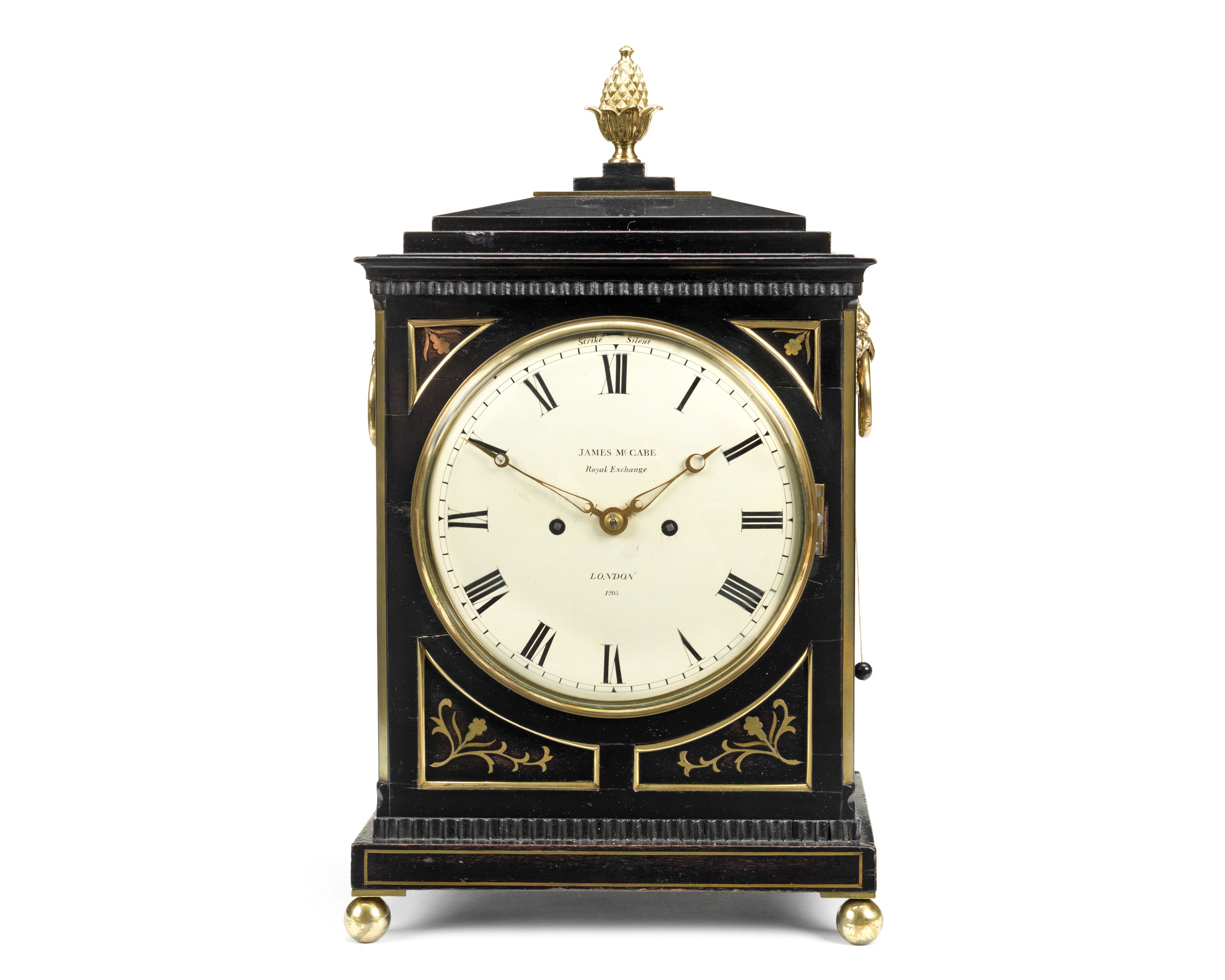 Bonhams : An early 19th century ebonised and gilt brass inlaid and ...