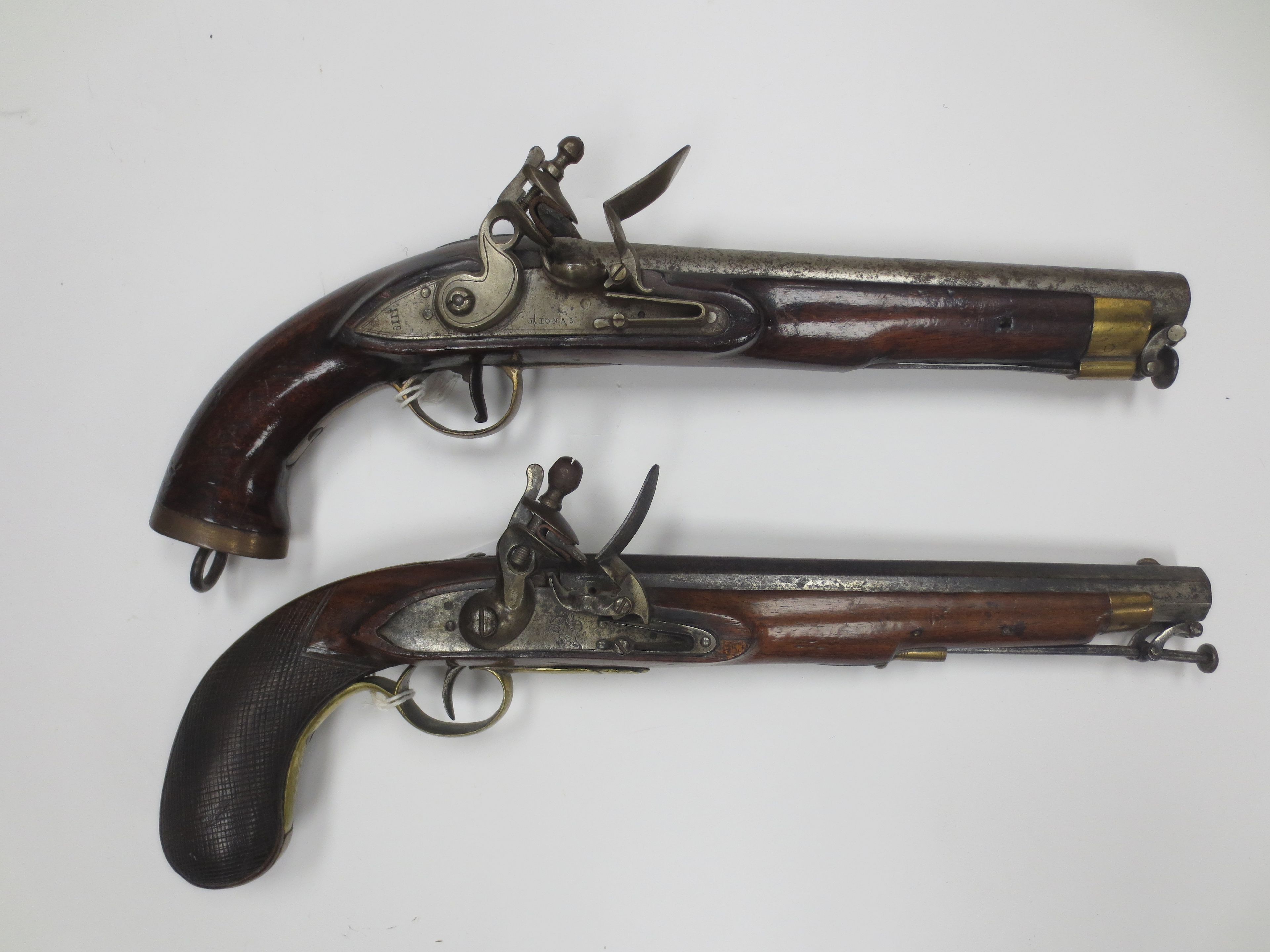 Bonhams : An Indian 25-Bore Flintlock Pistol Of Military Type, And A 14 ...