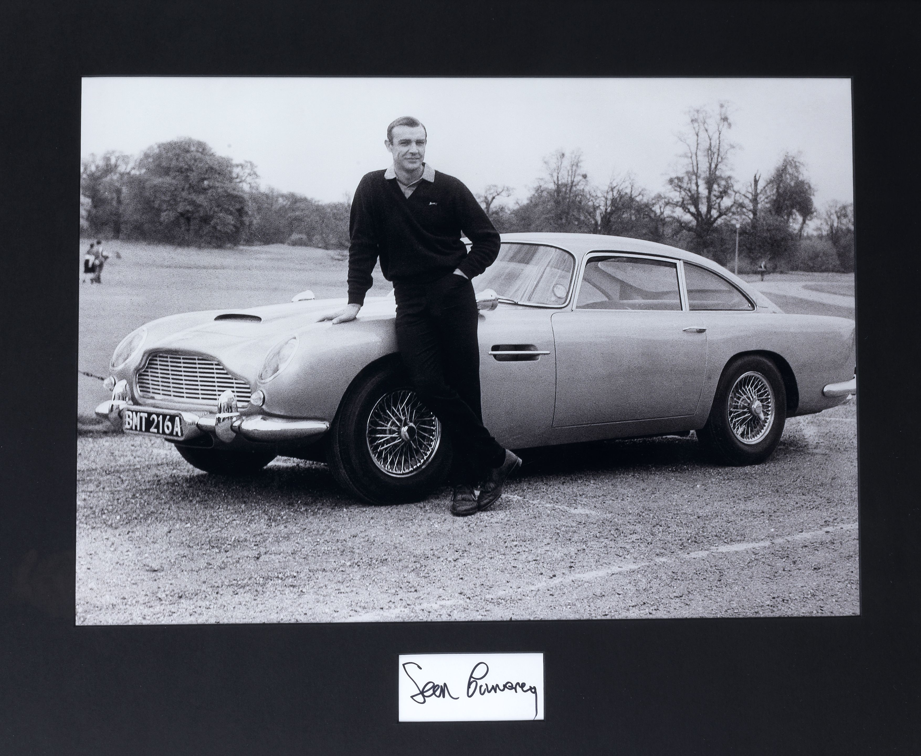 Bonhams Cars : A photograph with signature of Sean Connery with the ...