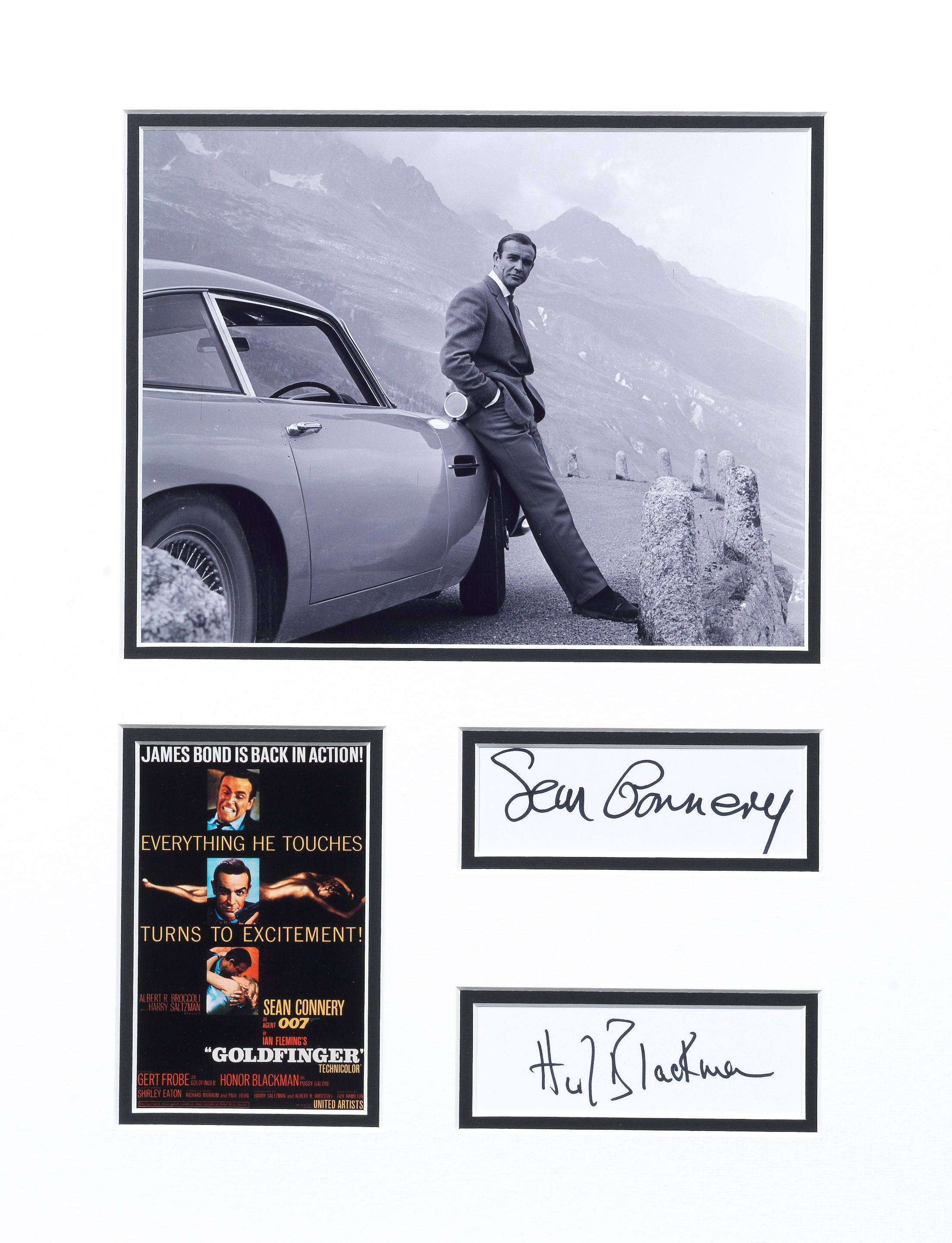 Bonhams Cars : A photograph of Sean Connery with the 'Goldfinger' Aston ...