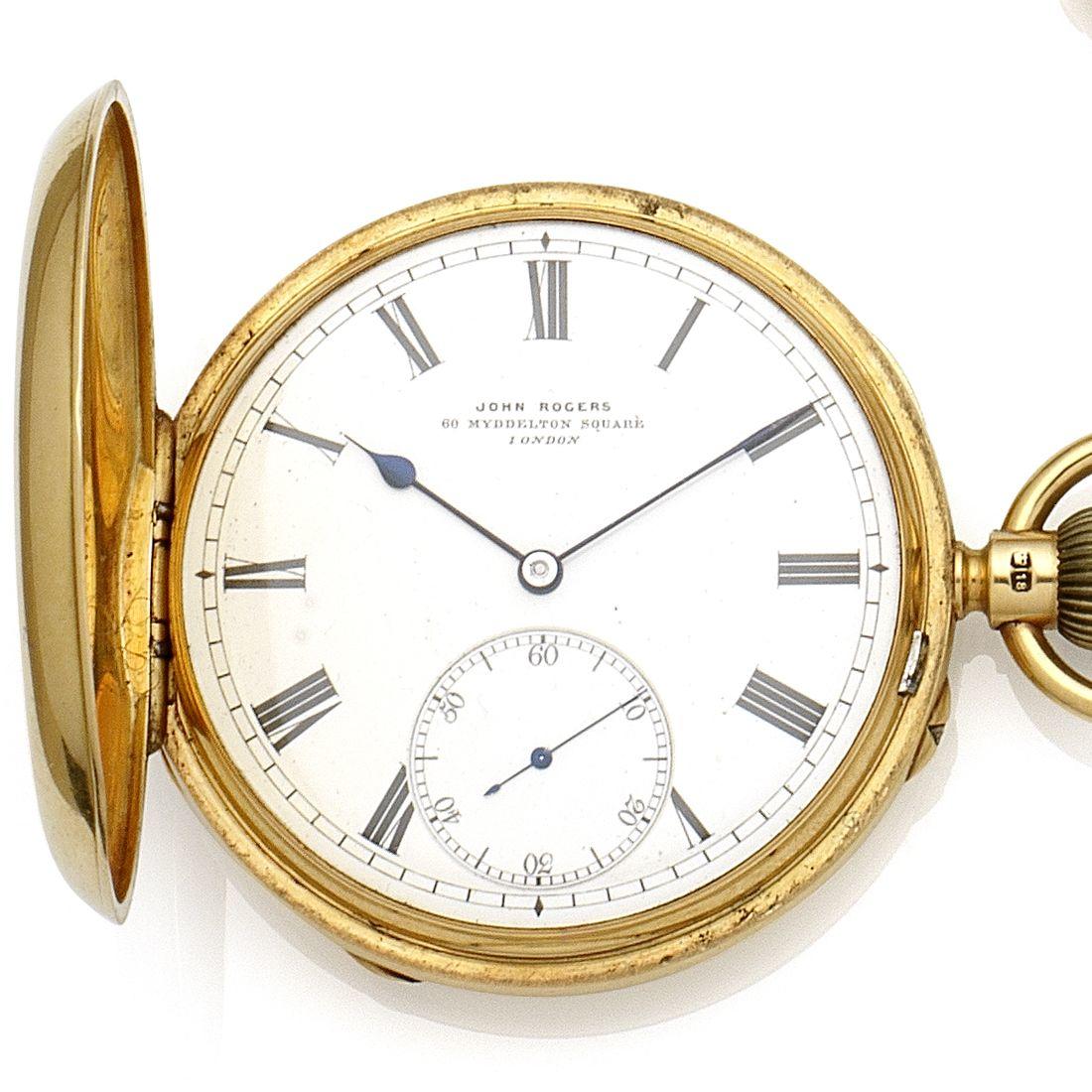 Bonhams John Rodgers London An 18k Gold Keyless Wind Full Hunter