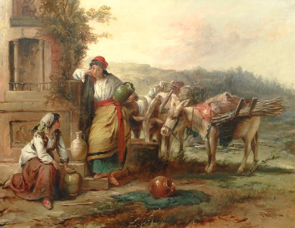 Bonhams : Thomas Kent Pelham (British, active 1860-1891) At the well
