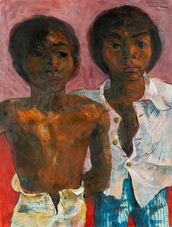 Bonhams : Donald Friend (1915-1989) Boys from Kuta, 1971