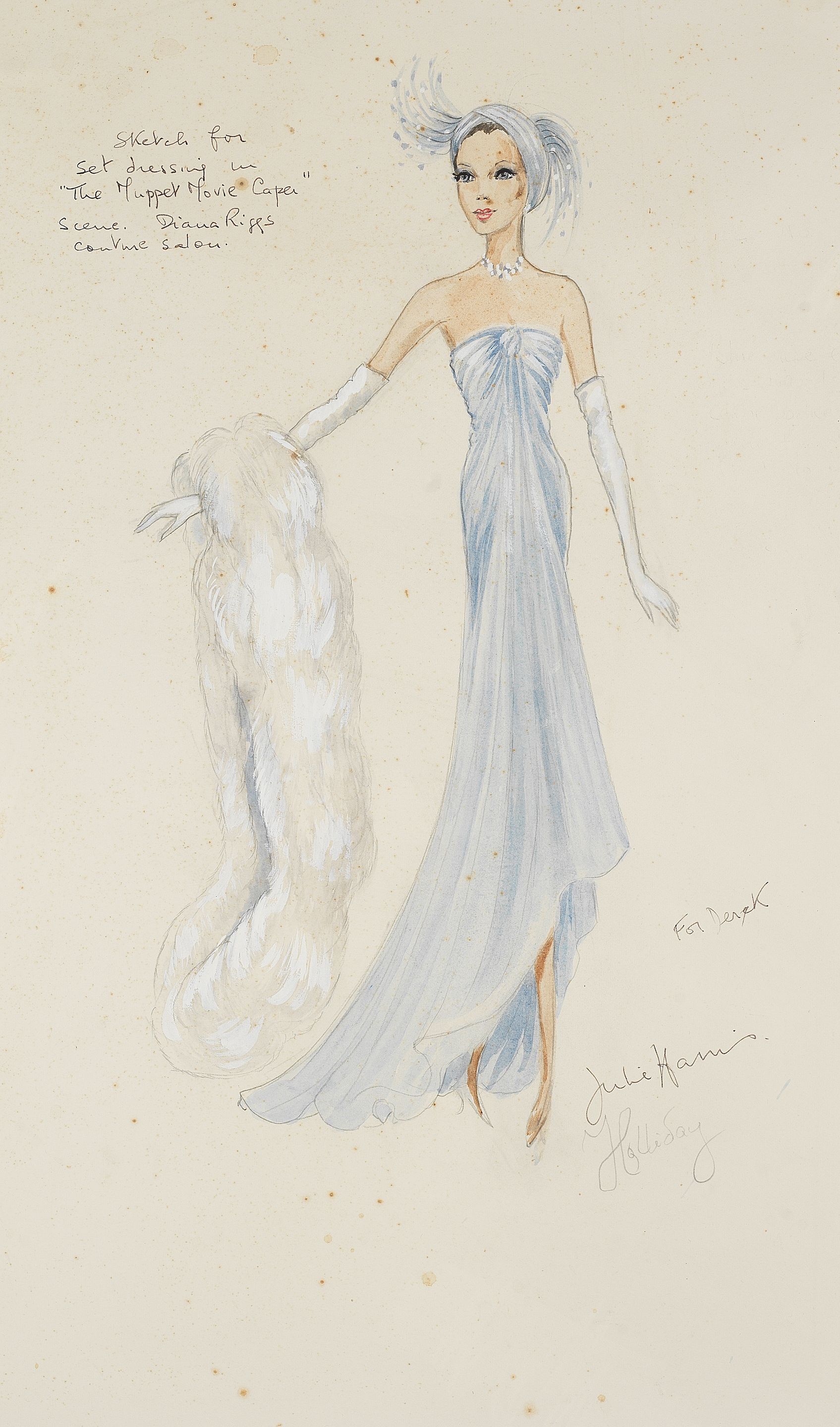The Muppets: Two original costume designs by Julie Harris from the film ...