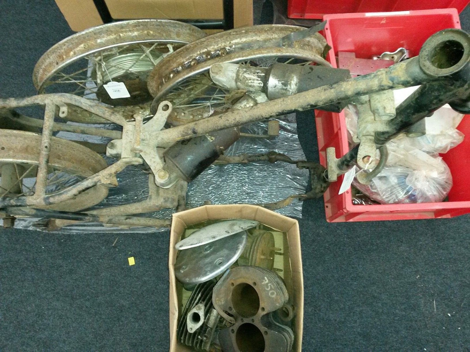 Bonhams Cars : A BSA A65 Motorcycle Frame, ((Qty))