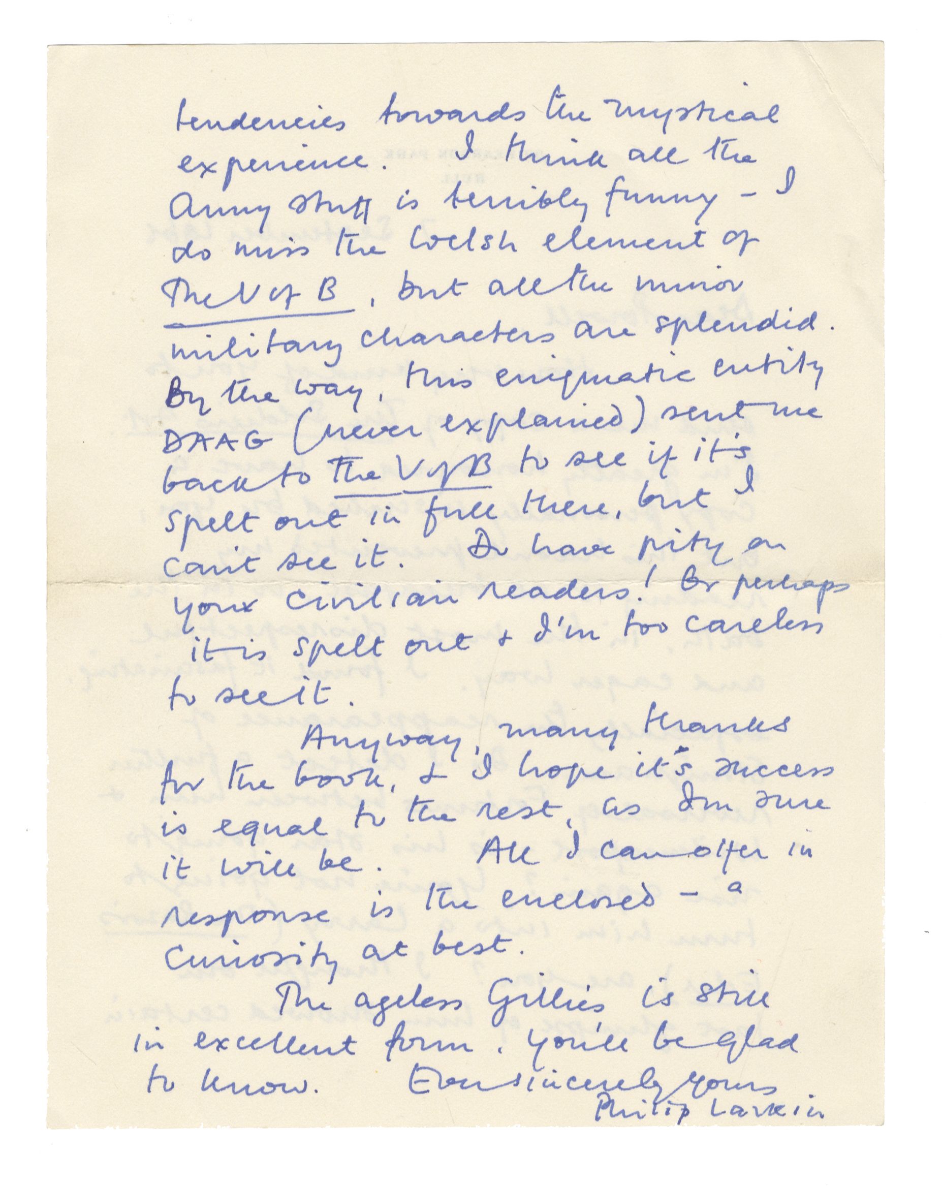 Bonhams : LARKIN (PHILIP) Series of seventeen autograph and typed ...