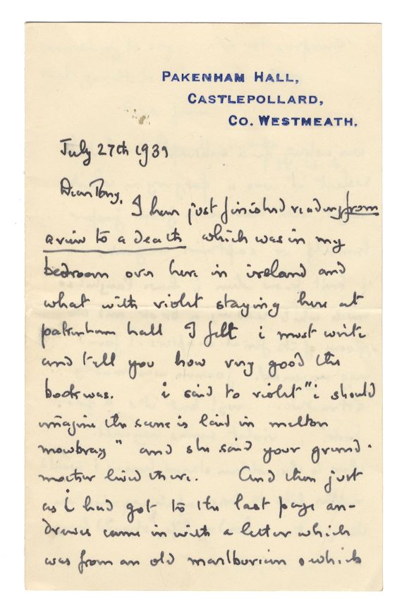 Bonhams : BETJEMAN (JOHN) Series of twelve autograph and typed letters ...
