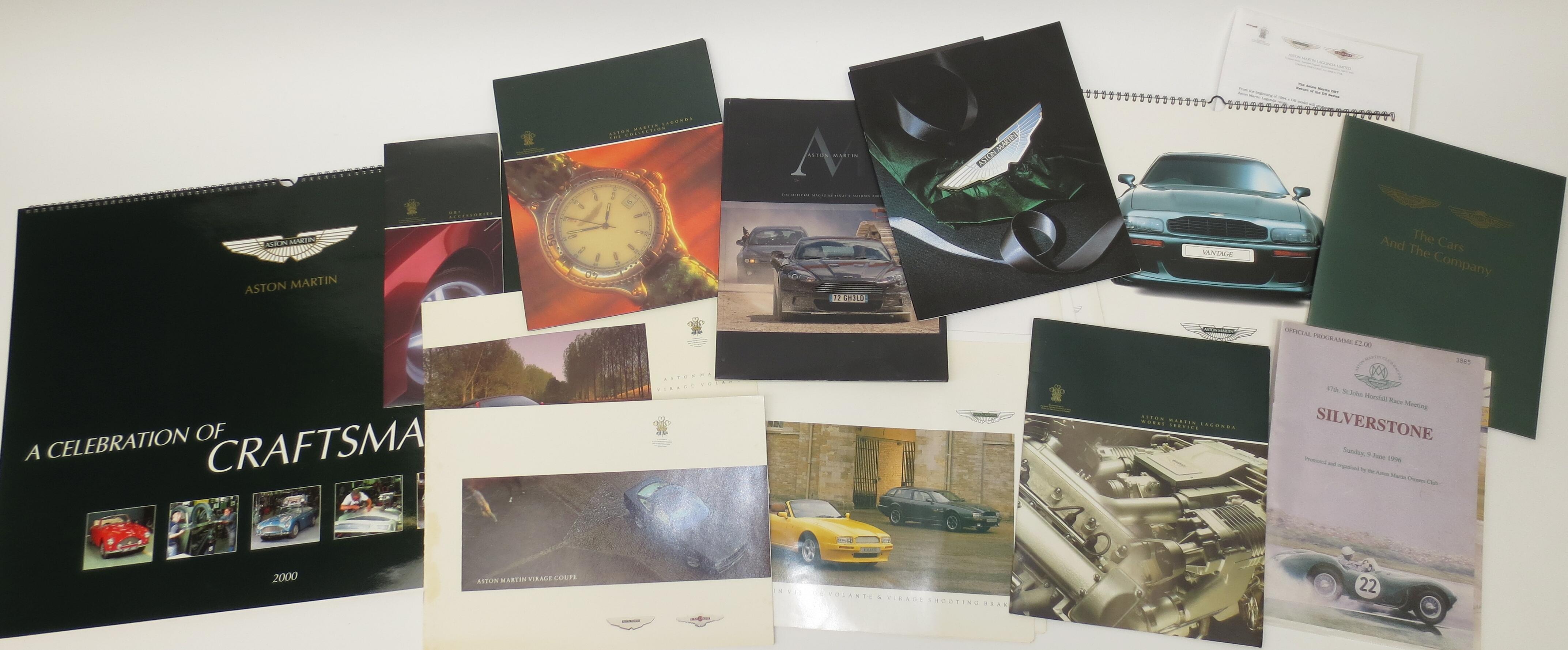 Bonhams Cars : Assorted Aston Martin sales ephemera, ((Qty))