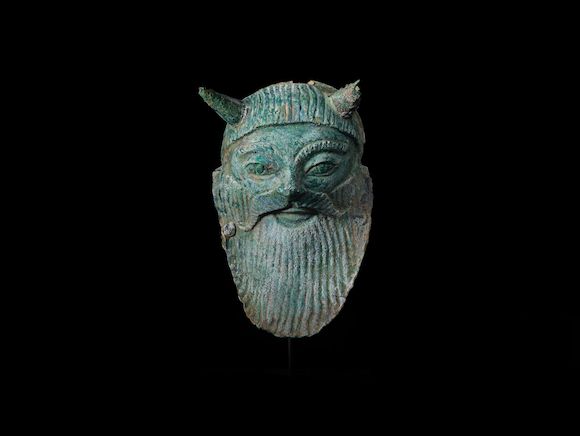 Bonhams : An Etruscan mask of Acheloos