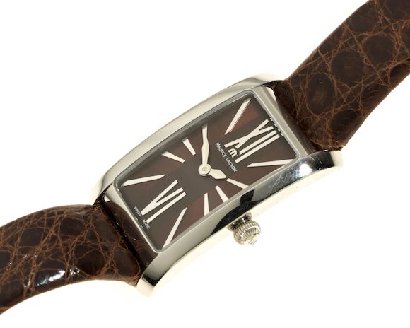 Bonhams : Maurice Lacroix. A stainless steel quartz rectangular wristwatch