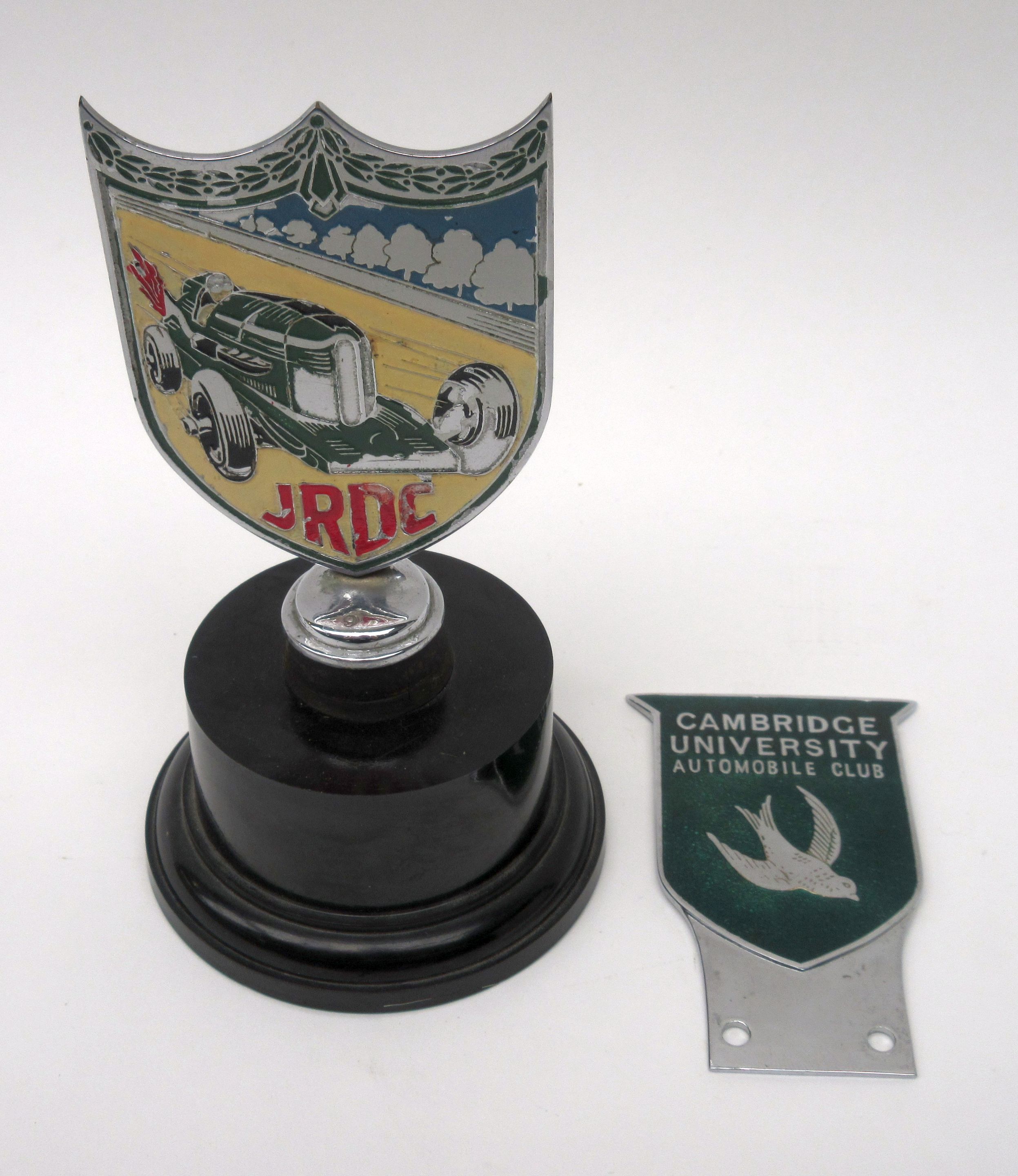 Bonhams Cars : Two car badges, formerly the property of racing driver ...