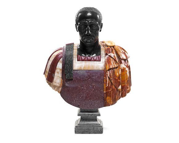 Bonhams : After the antique: An impressive carved marmo nero, porphyry ...
