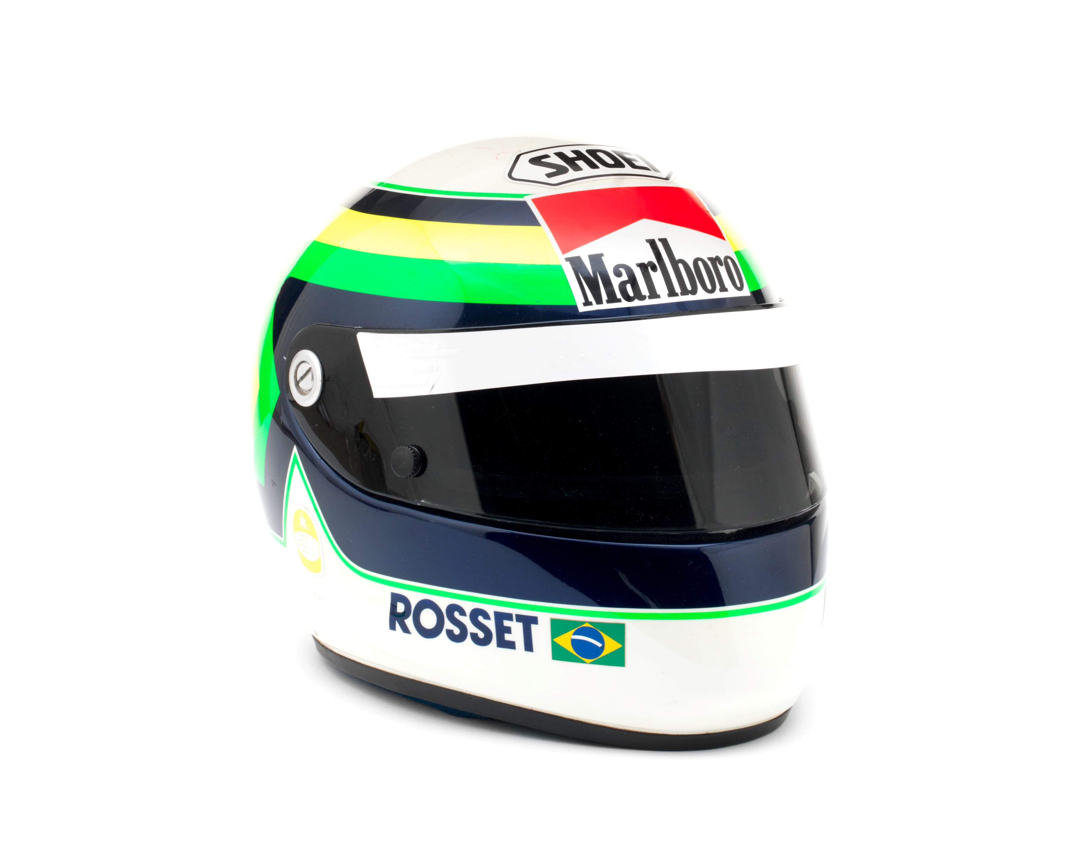 Bonhams Cars : A Riccardo Rosset Formula Three 1994 Shoei helmet,