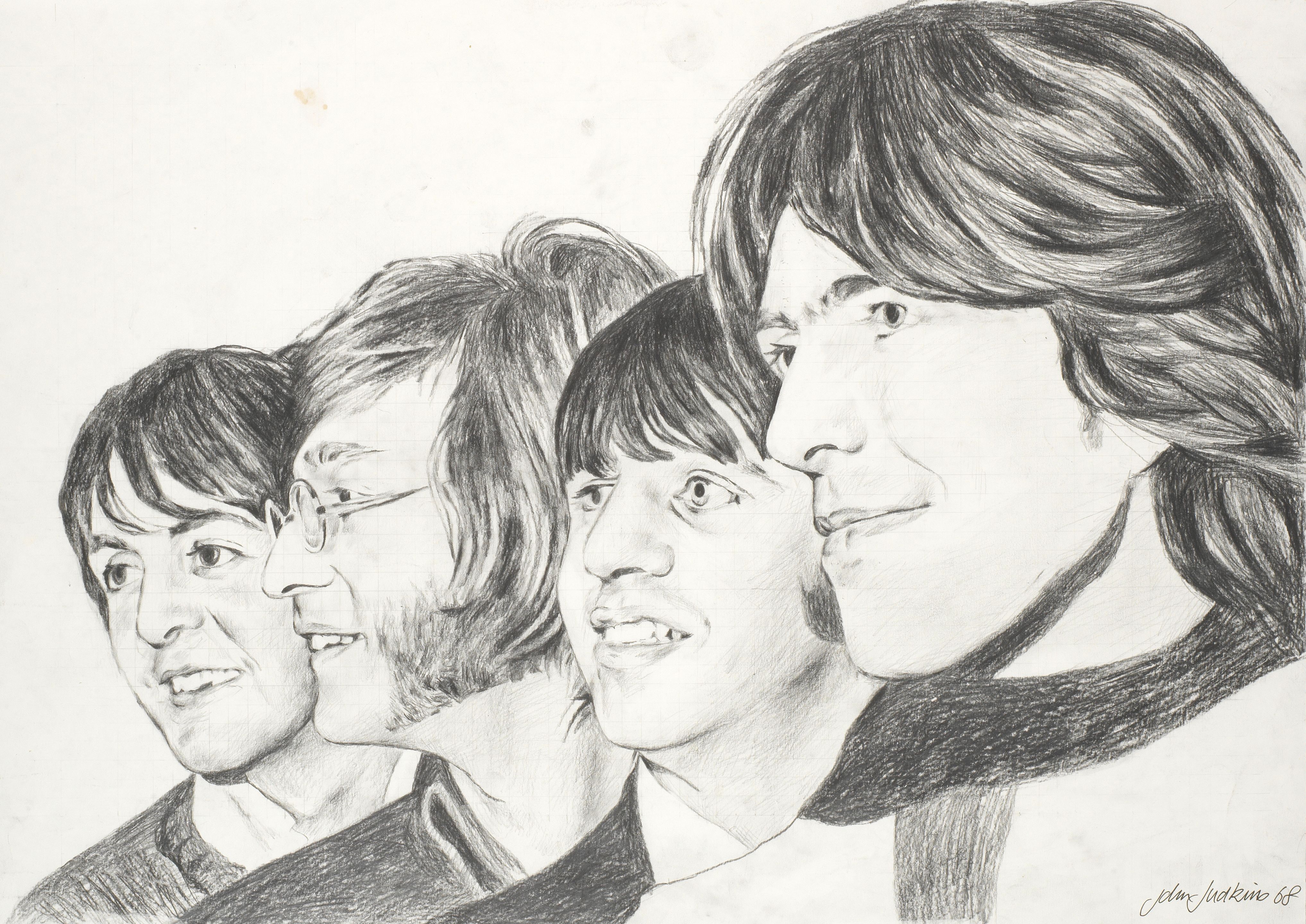 Bonhams : The Beatles Two John Judkins preparatory poster artworks ...