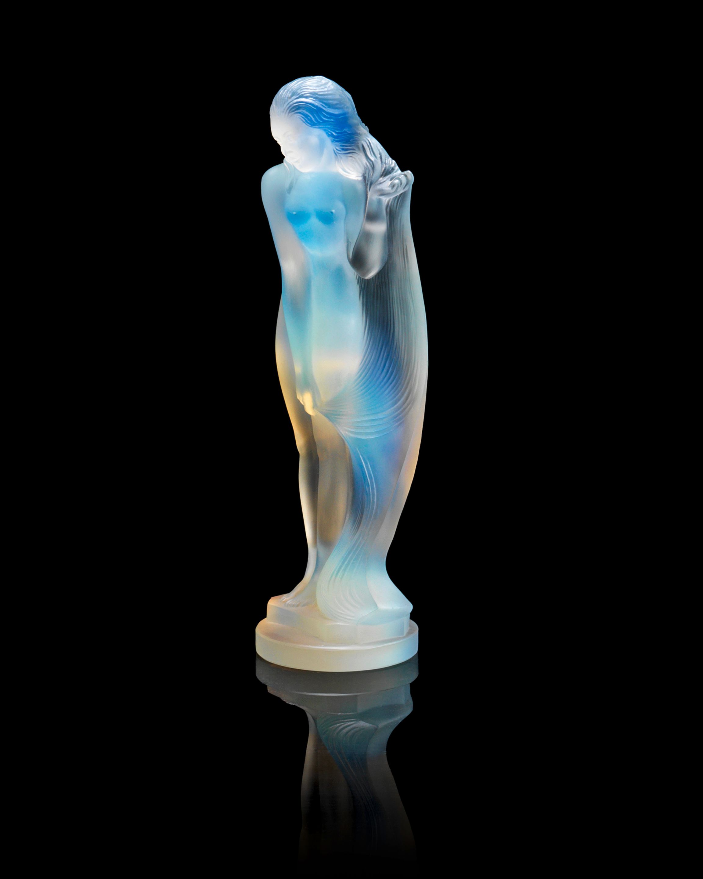 Bonhams Cars : A fine and rare Art Deco 'Nu Longs Cheveux' mascot in ...