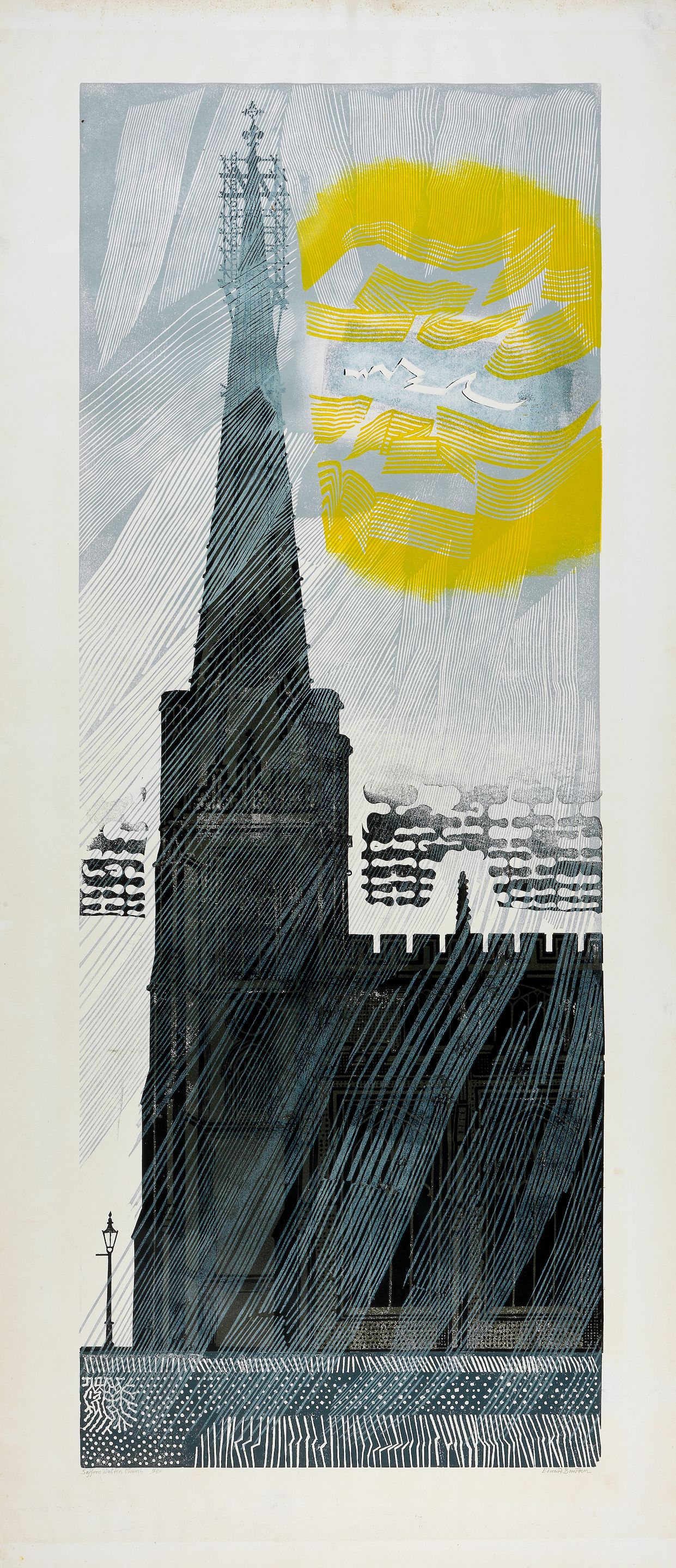 Bonhams : Edward Bawden R.A. (British, 1903-1989) Saffron Walden Church ...