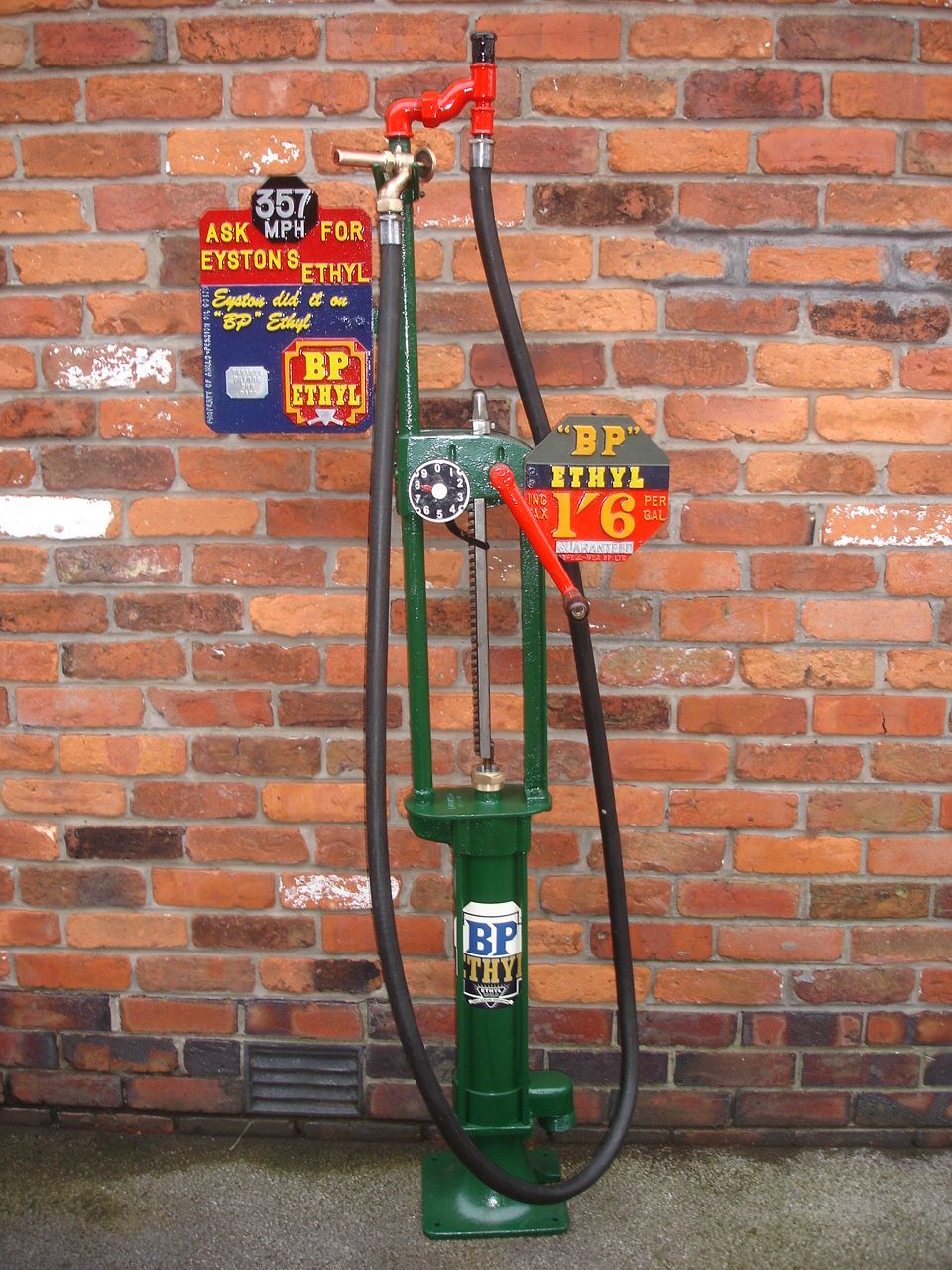 Bonhams Cars : A Bowser 'skeleton' petrol pump, Canadian made,