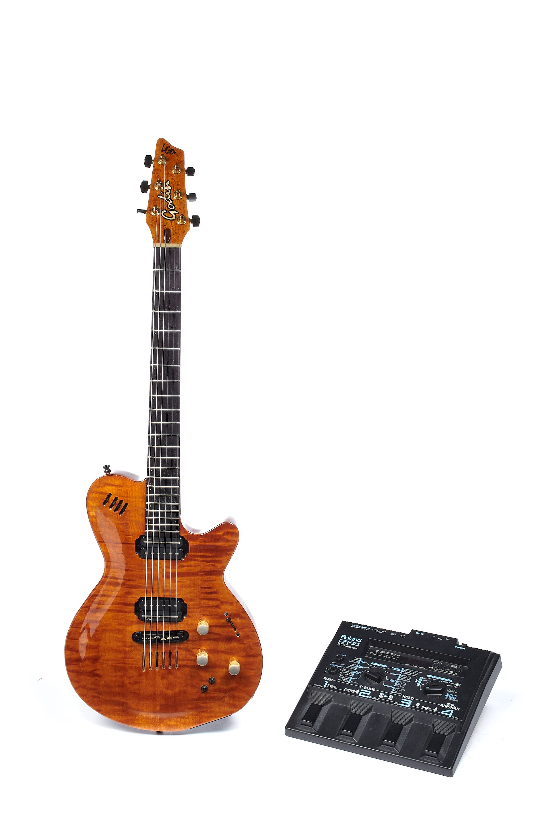 Bonhams : Gary Moore A Godin LGX electric/acoustic guitar synthesiser ...