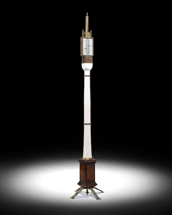 Bonhams : An ivory floorstanding portable stick barometer In the manner ...