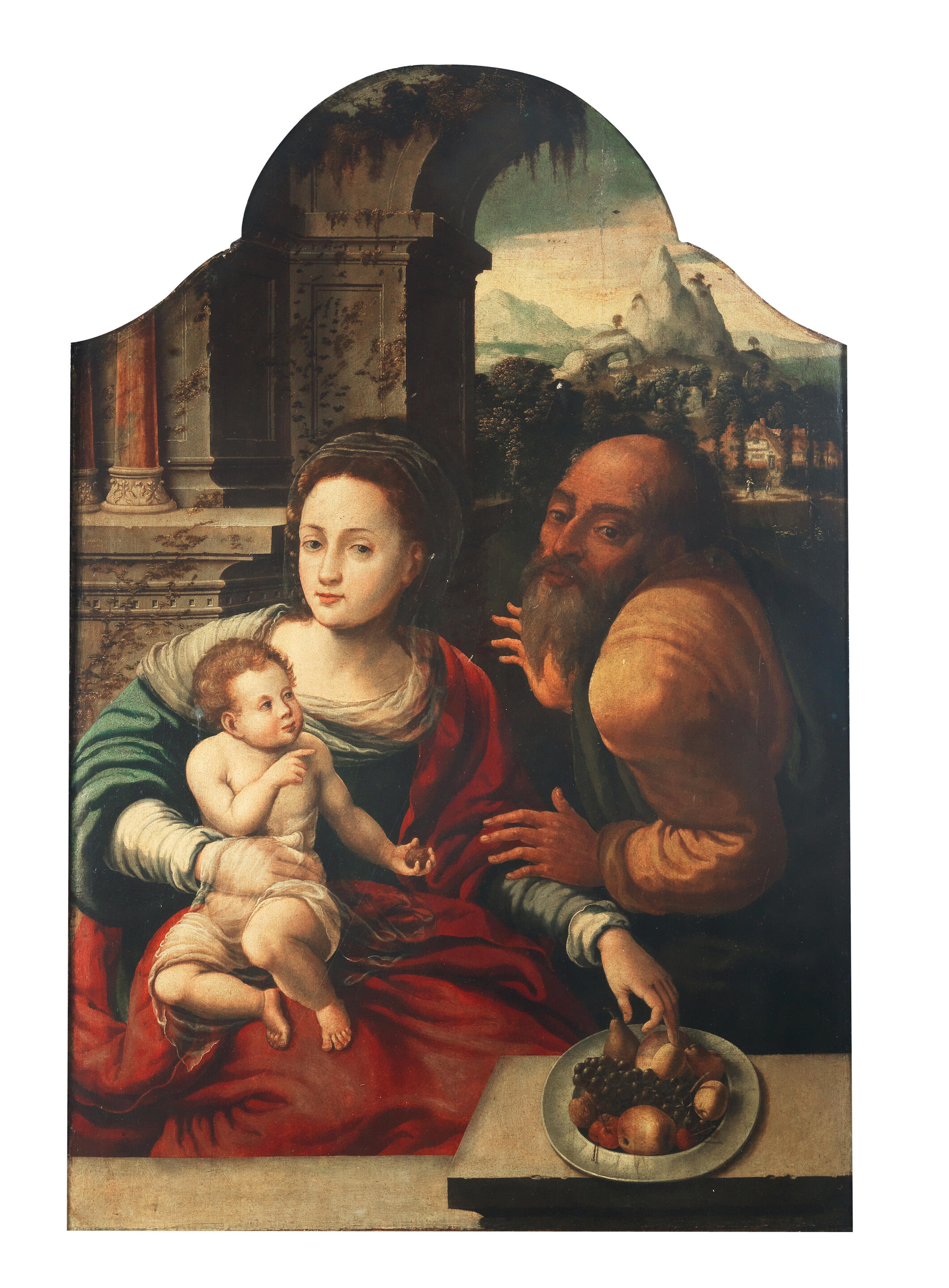 Bonhams : Circle of Pieter Coecke van Aelst (Aelst 1502-1550 Brussels) The Holy Family