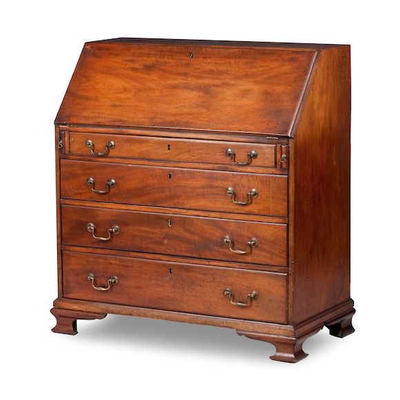 Bonhams : A George III mahogany bureau