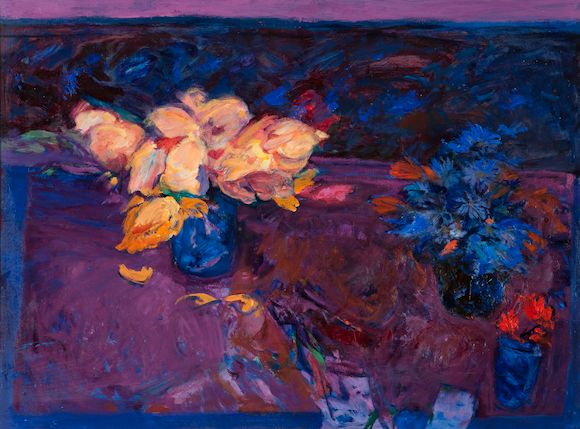 Bonhams : Donald Morison Buyers, RSW (British, 1930-2003) Still life ...