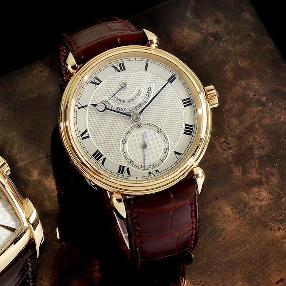 Bonhams : Urban Jürgensen & Sonner. An 18K rose gold manual wind ...