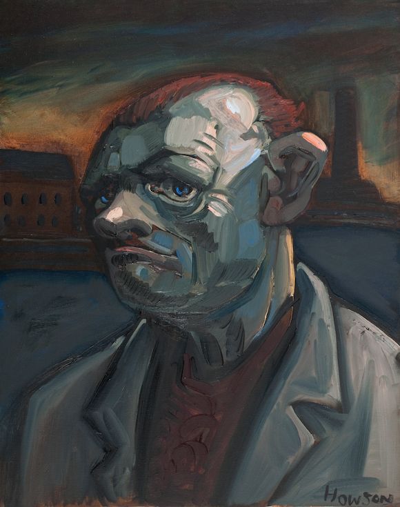 Bonhams : Peter Howson OBE (British, born 1958) Malkie 76.5 x 61 cm ...