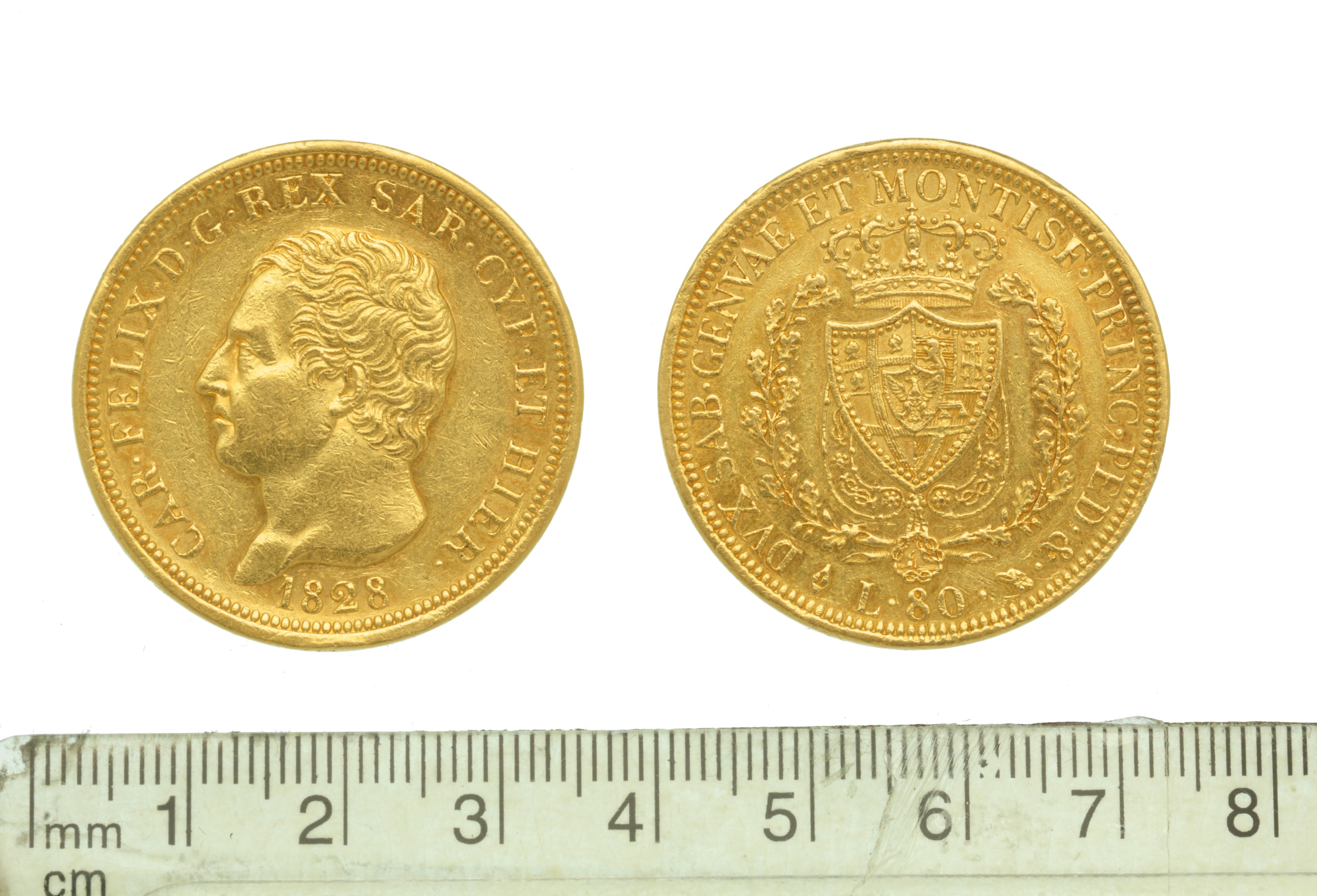 Bonhams : Italian States, Sardinia, Head of Carlo Felice left, date ...