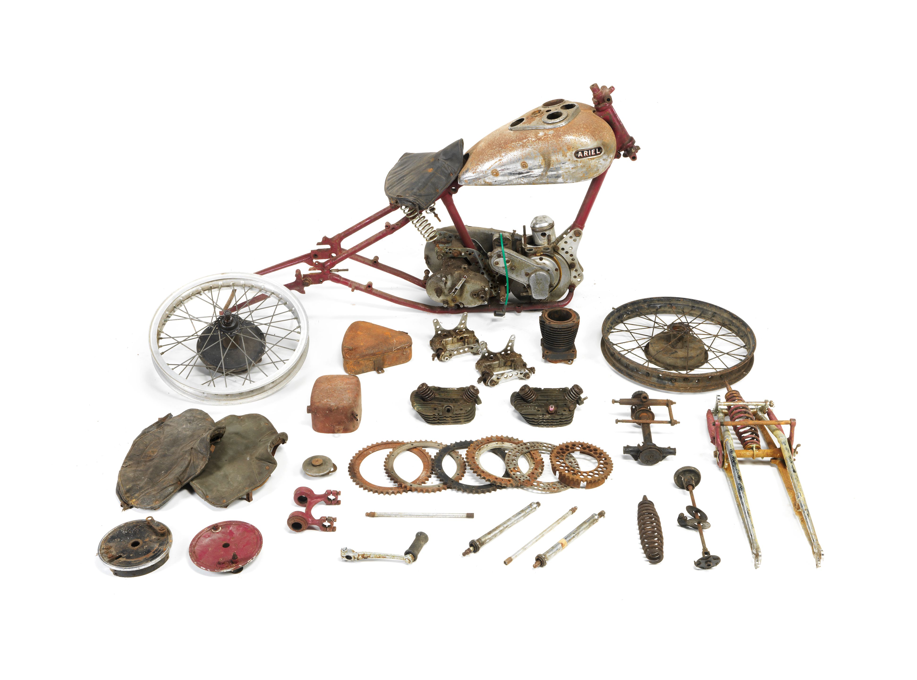 Bonhams Cars : c.1938 Ariel 500cc 'Red Hunter' Project Frame no. XG6469 ...