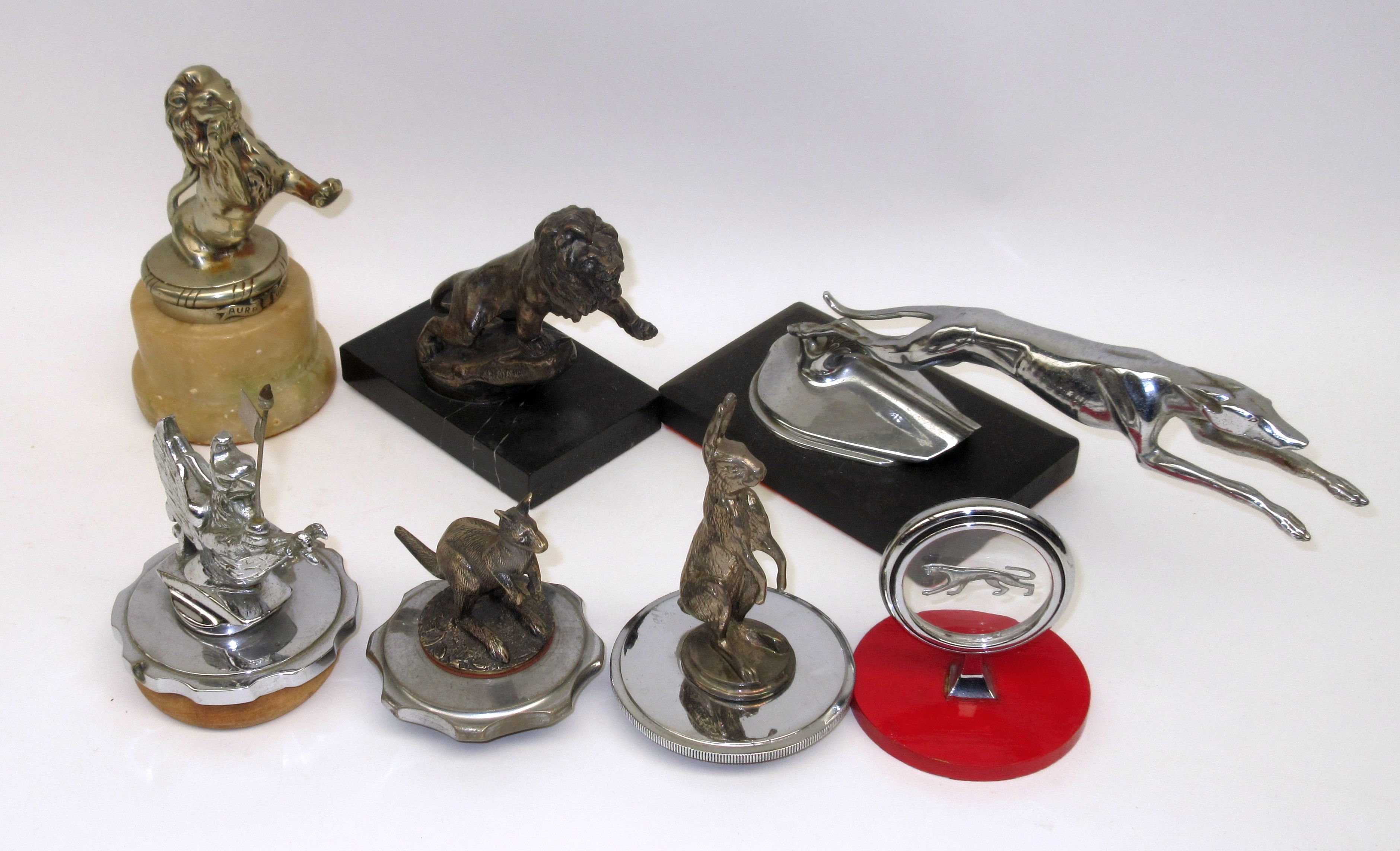 Bonhams Cars : Seven Animal mascots, ((7))