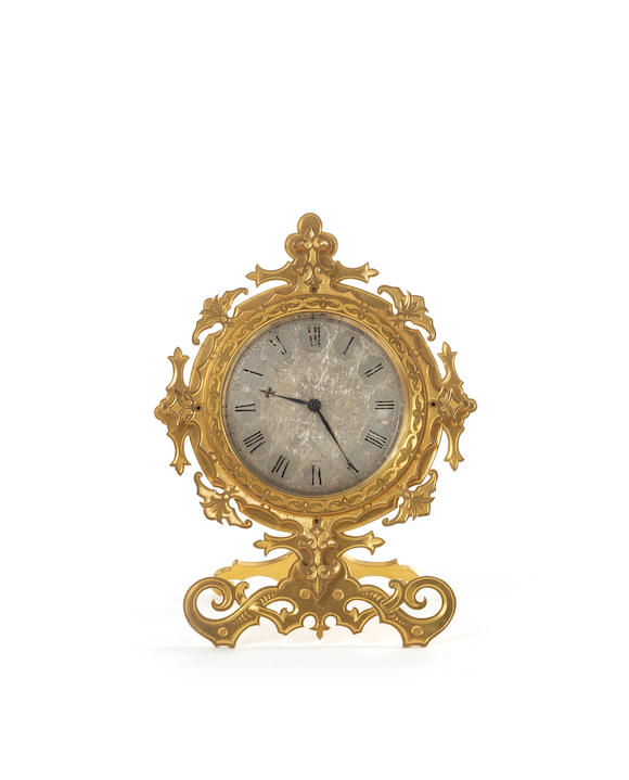 Bonhams A Late 19th Century Gilt Brass Stut Timepiece In The Style Of