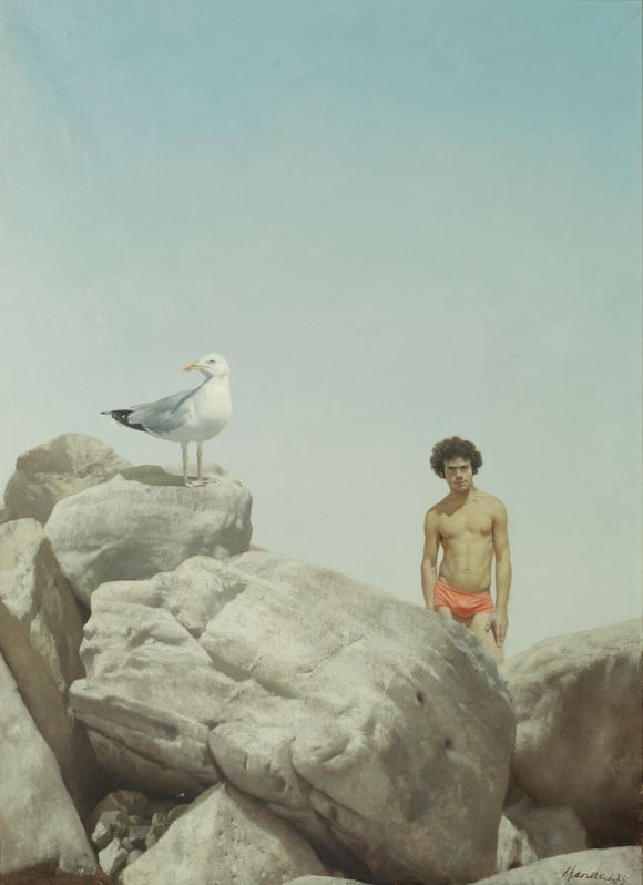 Bonhams : Patrick Hennessy (Irish, 1915-1980) 'Bay and seagull'